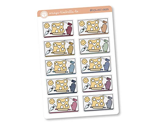 Amazon.com: Baking Flat Lay Planner Stickers, Deco Baking Labels, Color ...
