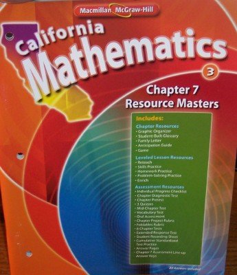 Chapter 7 Resource Masters Grade 3 (California Mathematics): McGraw ...