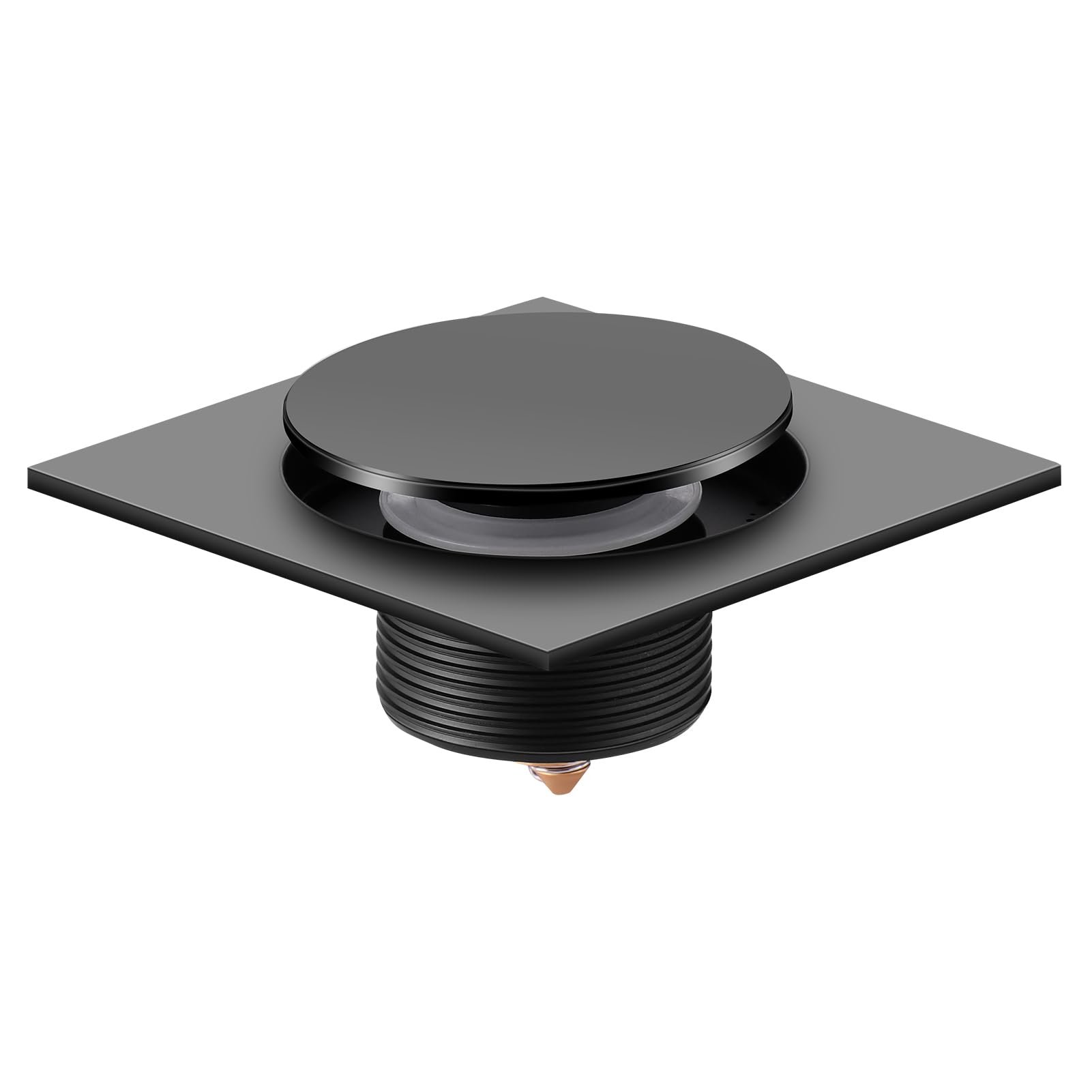 Snapklik.com : QLoztyse Square Shower Drain - Matte Black Standing ...