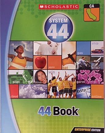 System 44 CA 44 Book: Scholastic: 9780439741606: Amazon.com: Books