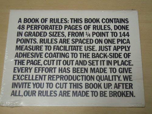 The Book of Rules: Lewis, Arne: 9780912810416: Amazon.com: Books