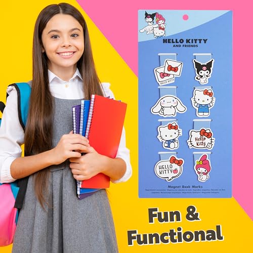 Hello Kitty Magnetic Bookmark Kawaii Page Holder School University ...