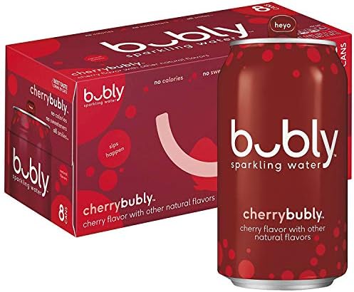 Amazon.com: bubly Sparkling Water, Cherry, 12 ounce Cans (Pack of 8 ...