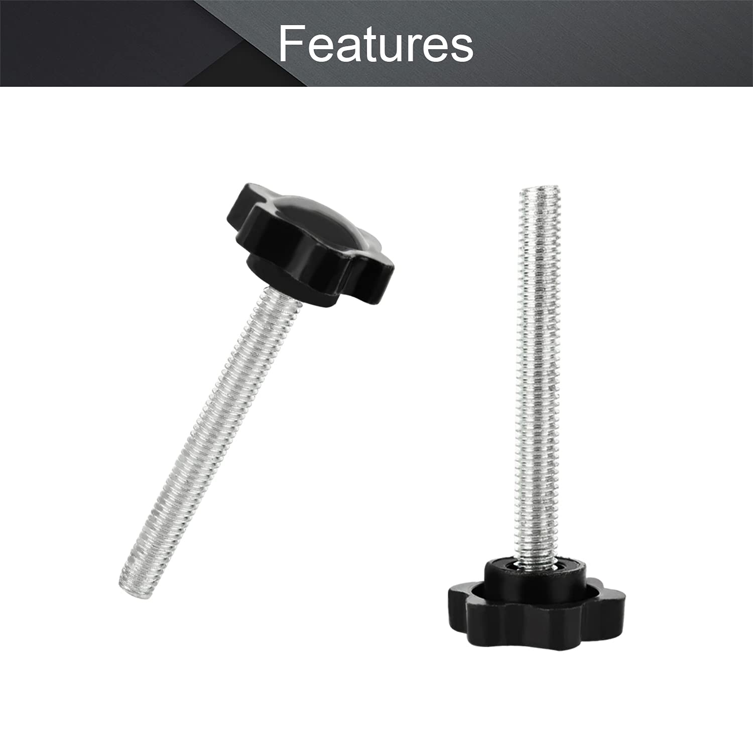 HOMEMAXS Thread Knob Hex Shaped Clamping Knob Portable Tightening Screw ...