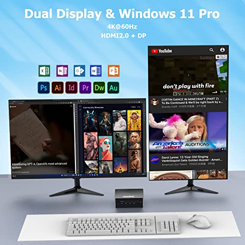 Snapklik.com : Mini PC Intel Gen12 N100 Quad Core 340GHz, 8GB DDR5 ...