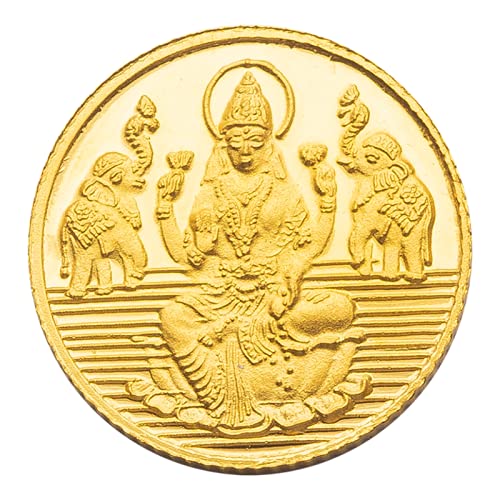 Svasti 1 gm gold lakshmi coin 24 Karat (999) with Svasti Special Sturdy ...