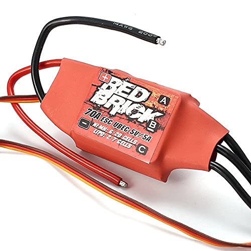 STORE99® Red Brick 70A ESC Brushless ESC BEC: 5V5A UBEC70A : Amazon.in ...