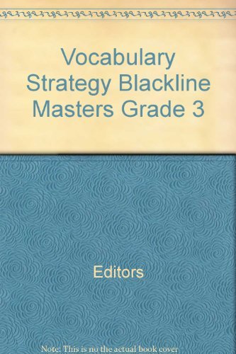 Vocabulary Strategy Blackline Masters: Editors: 9780021812448: Amazon ...