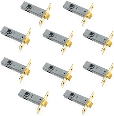 XFORT® 2 Pack 65mm Polished Brass Tubular Latch, CE Approved and Fire ...