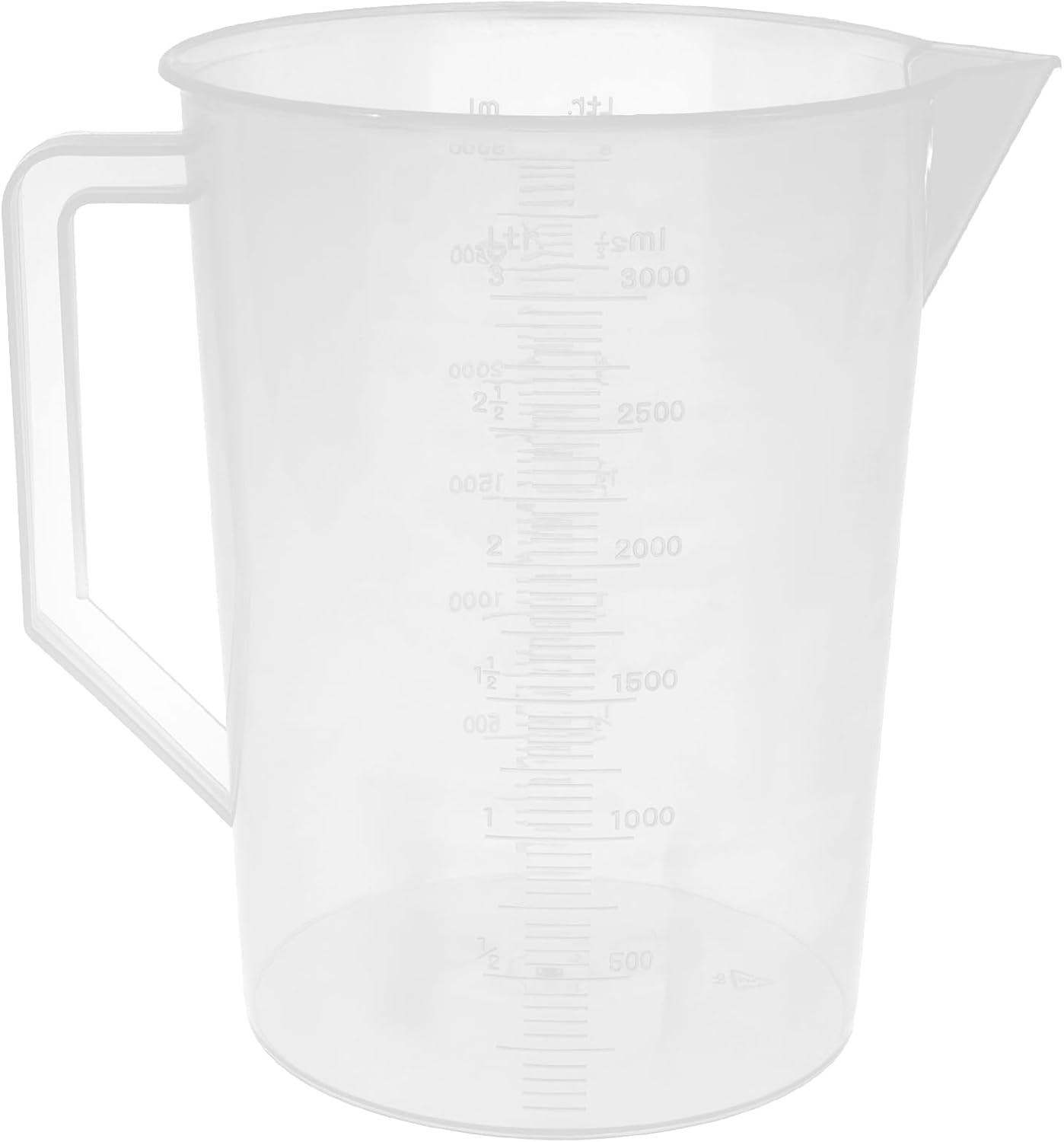 Cabilock 3L Oil Measuring Cup Plastic Measuring Pitcher, Clear Large ...