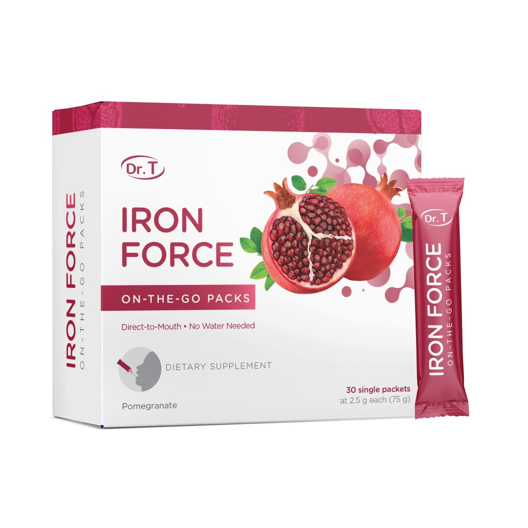 Amazon.com: Dr. T On-The-Go Iron Force Packs – Direct-to-Mouth Powder ...