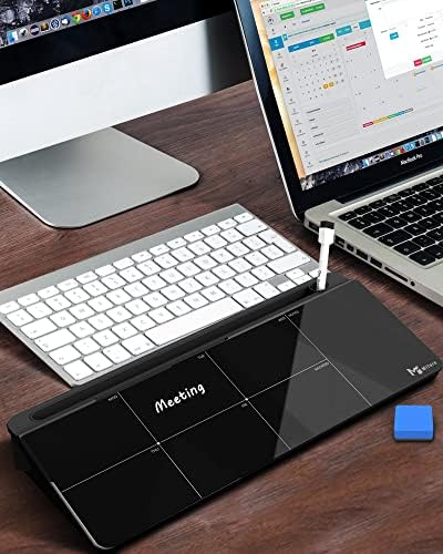 Amazon.com : Glass Desktop Whiteboard with Calculators, Small Dry Erase ...
