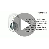 TP-Link HS100 Wi-Fi Smart Plug with Energy Monitoring- Suitable for ...
