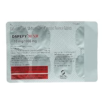 Dapefy M XR 10/1000mg - Strip of 7 Tablets : Amazon.in: Health ...