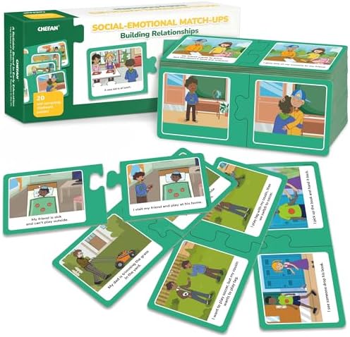 Amazon.com: CHEFAN Building Relationships Puzzle Cards, Social Skills ...