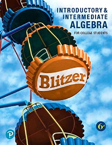 Introductory and Intermediate Algebra for College Students - MyLab Math ...