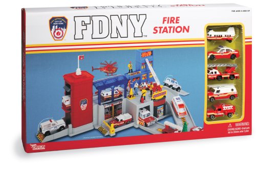 FDNY Fire Station with 5 Vehicles Playset : Amazon.in: Toys & Games