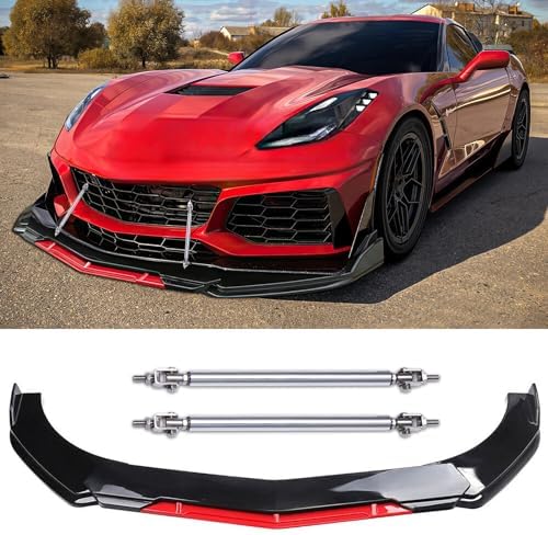 Amazon.com: DREAMOTOR Universal Car 4 PCS Front Bumper Lip + 2PCS 8"-11 ...