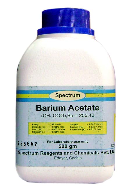 SPECTRUM BARIUM ACETATE 99% 500GMS : Amazon.in: Industrial & Scientific
