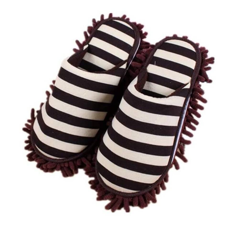 Amazon.com: CNGYNI Cleaning Slippers Microfiber Slipper Detachable ...