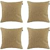 Amazon.com: HELLO LAURA 4 Pieces Cushion Cover Home Decor Couch Throw ...