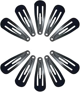Amazon.com : 100 Pcs 3cm Small Snap Hair Clips Mini Metal Hair ...