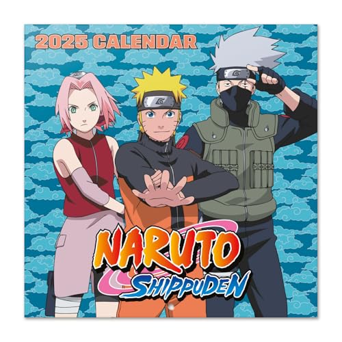 Grupo Erik Wall Calendar 2025 – Naruto Shippuden | 12″ x 12″ Square ...