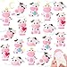 Amazon.com: Jenaai 24 Pcs Cute Rubber Cows Bulk Squeak Floating Cow for ...