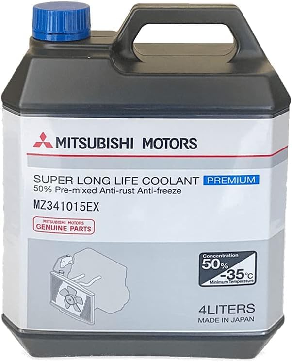 Mitsubishi Super Long Lasting Liquid Coolant 4L, Blue 50/50 - Made in ...
