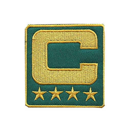 Yibuoo Captain C Patch Embroidered Iron on Patch(4 Gold Stars) Sewing ...