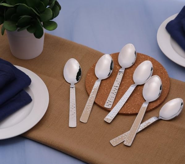 Buy Ramson India Stainless Steel Universal Spoons Set (Pack of 6 ...