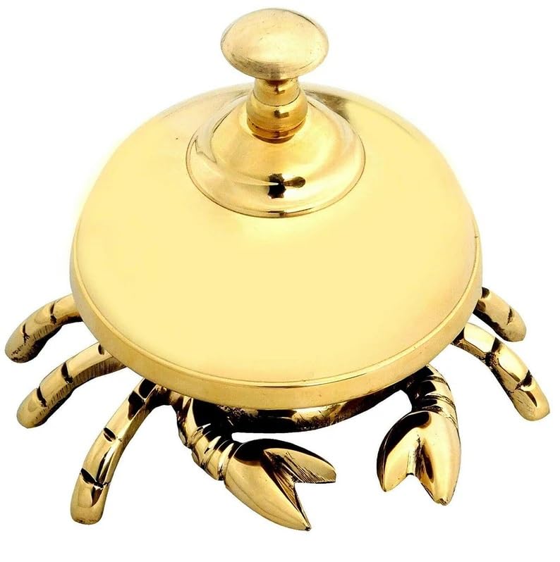 Brass Vintage Golden Table Bell Desk Bell Brass Keara Bell, Retail ...