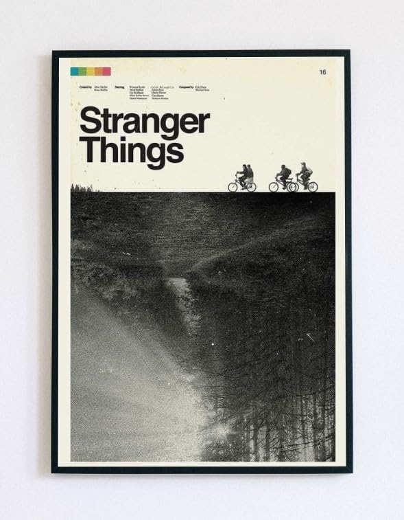 LAMIFRAME Stranger Things Poster, Wall Decoration Art Framed Poster ...