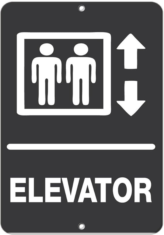 Amazon.com : Elevator Business Sign Elevator Signs Elevator Room Signs ...