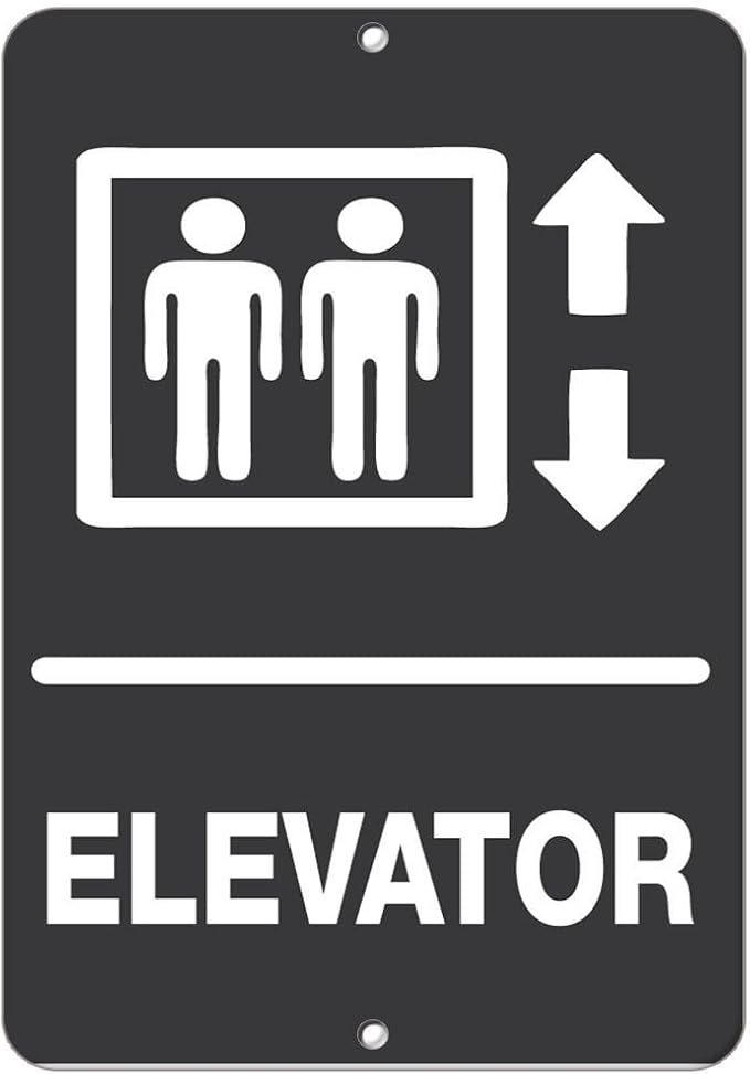 Amazon.com : Elevator Business Sign Elevator Signs Elevator Room Signs ...
