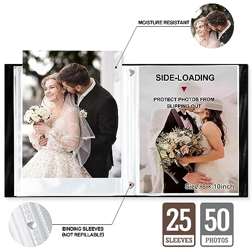 Snapklik.com : Lanpn Photo Album Scrapbook 8x10, Linen Hard Cover ...