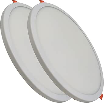 LED ATOMANT Lot de 2 Panneau LED Encastrable Downlight Rond Plat Coupe ...