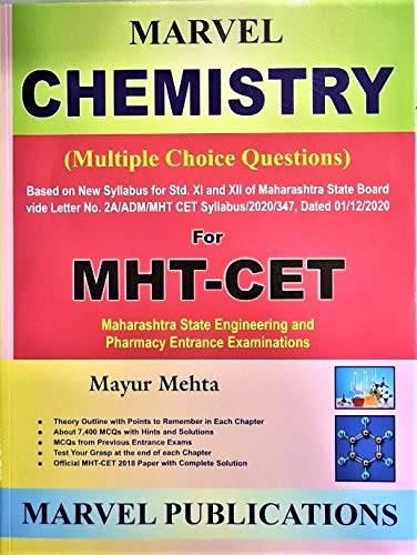 Marvel Chemistry MCQs for MHT-CET - 2021 Edition : Mayur Mehta: Amazon ...