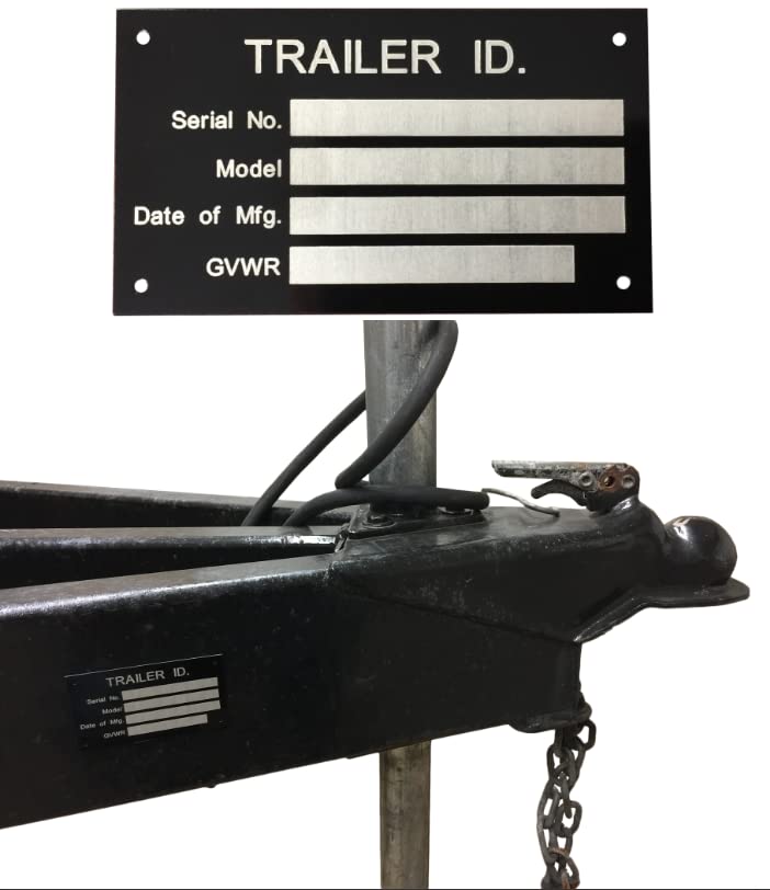 Amazon.com: Aluminum Replacement Trailer ID Tag Vin Number Plate Serial ...