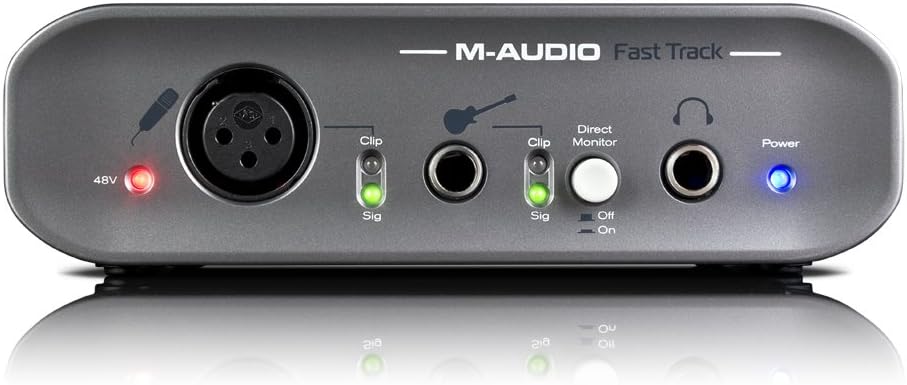 Amazon.com: M-Audio Fast Track USB 2 Computer Audio Interface : Musical ...
