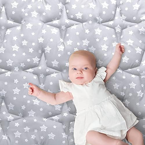 Amazon.com : Baby Playpen Mat 47" X 47", One-Piece Crawling Mat Non ...