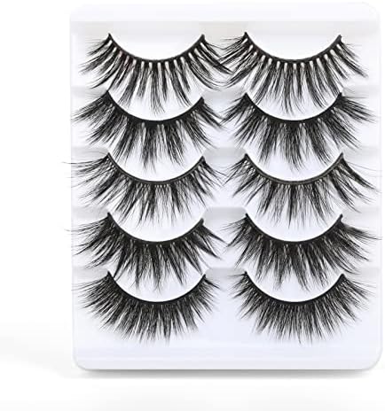 Amazon.com: False Eyelashes Fluffy Wispy Big Eyelashes 3D Faux Mink ...