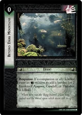 Amazon.com: LOTR TCG TTT TWO TOWERS FOIL BEYOND DARK MOUNTAINS 4C141 ...