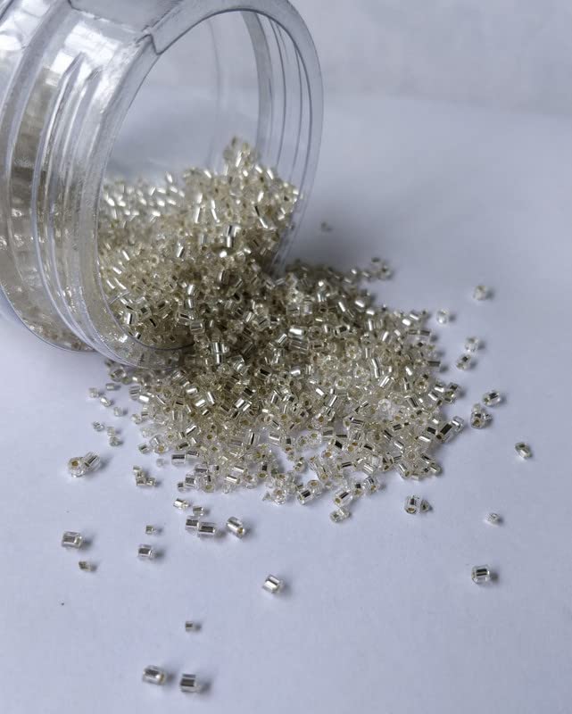 Cut Beads / Cutdana 2MM Silver 100 Grams : Amazon.in: Home & Kitchen