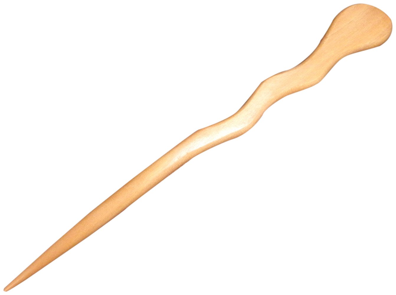 Amazon.com : JWL (1) Yellow Teak Spiral 6" Hair Stick Pick Pic Pin Fork ...