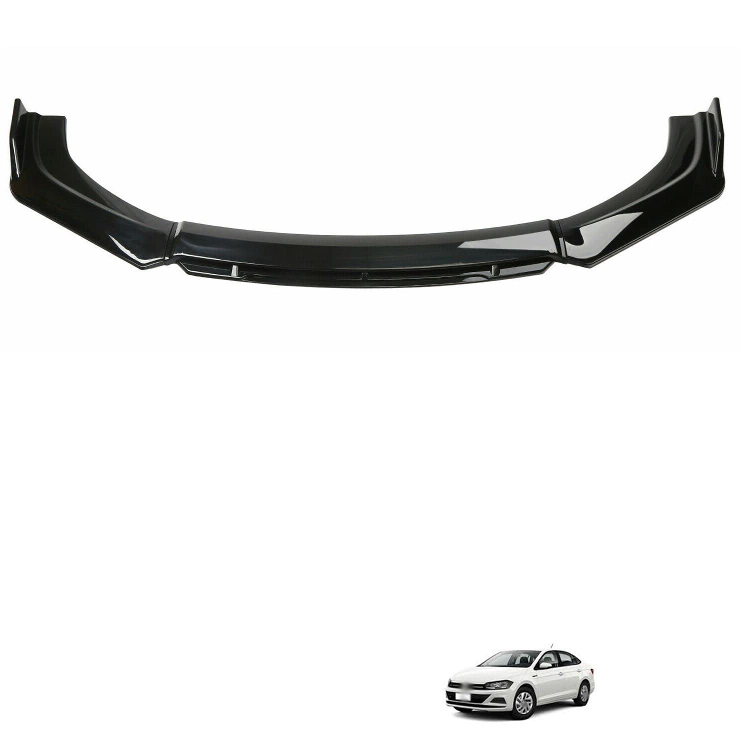 XZRTZ Universal Front Bumper Lip Kit, Car Front Bumper Spoiler Splitter ...