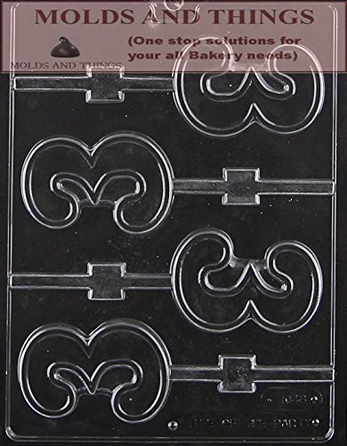 Number 3 LOLLY numbers and letters Chocolate candy mold With Copywrited ...