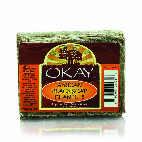 Amazon.com : Okay African Black Soap, Black, 4 Ounce : Bath Soaps ...