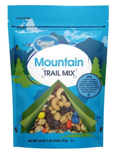 Amazon.com: Mountain Trail Mix With Chocolate: Salted Peanuts, Raisins ...