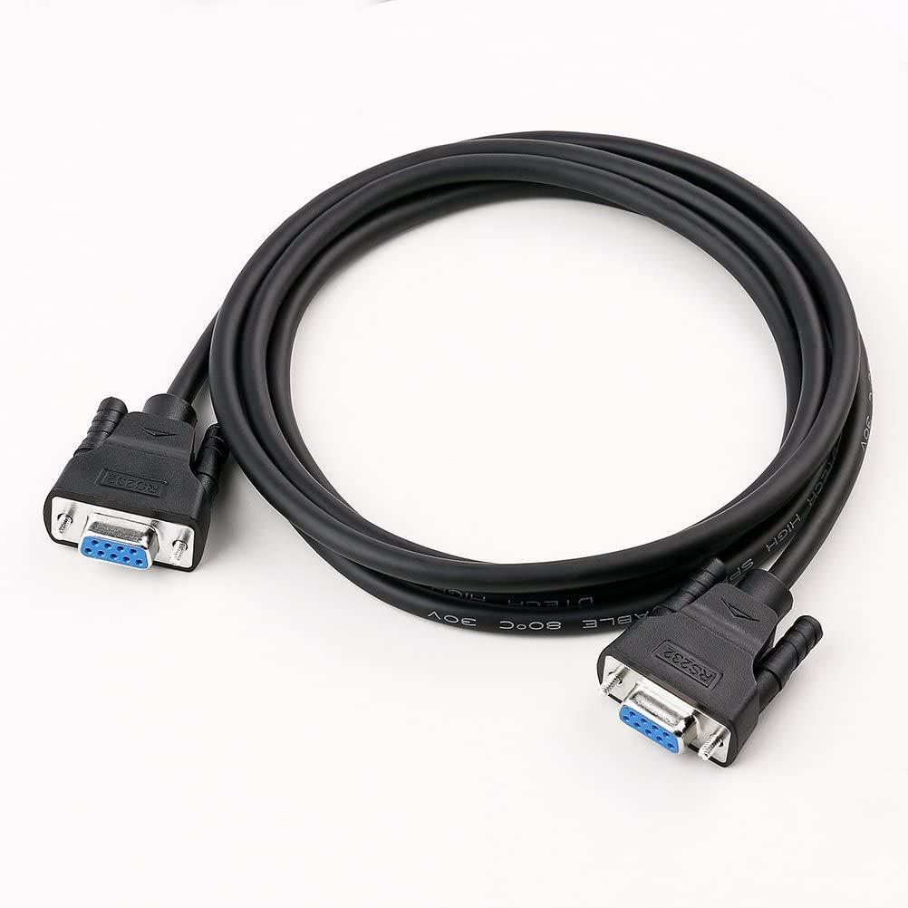 Dtech Db9 Female To Db9 Female 5ft Rs232 Serial Cable Null Modem Cord Cross Tx Rx Line For Data